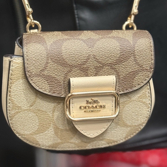 Coach | Bags | Coach Tan And Gold Womens Mini Bag | Poshmark